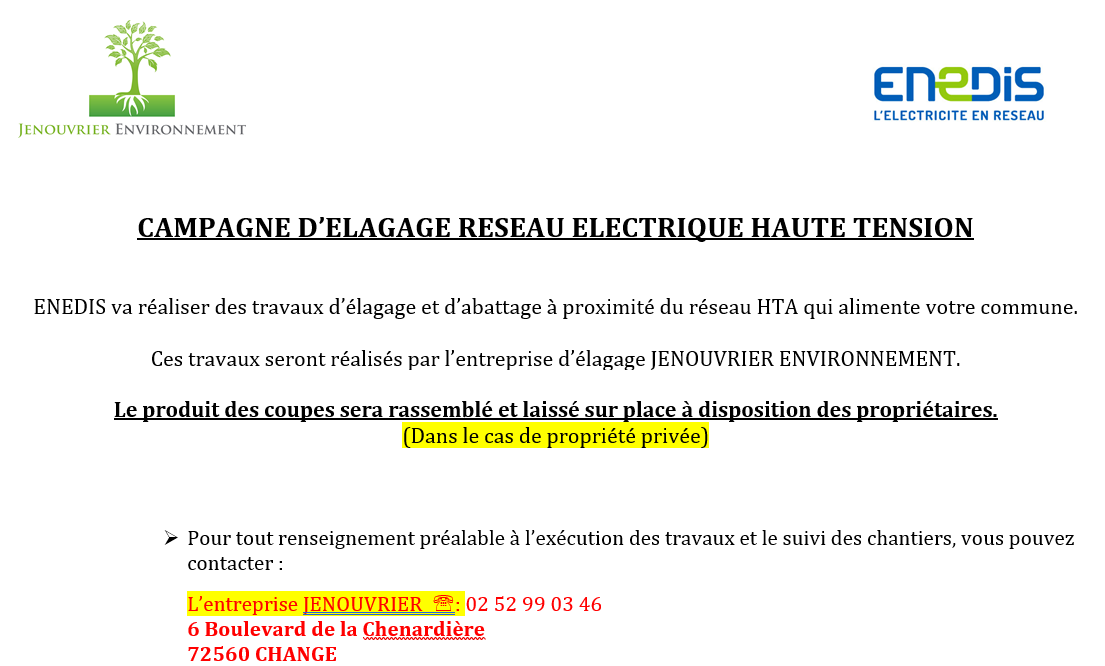 Campagne élagage réseau haute tension enedis 2023 Campagne élagage réseau haute tension enedis 2023